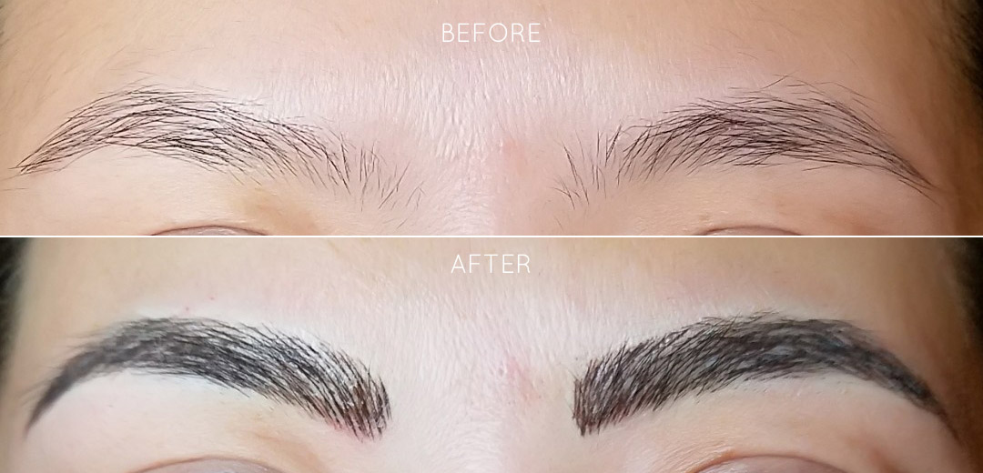 before-after-eyebrows-dallas - North Dallas Permanent Cosmetics